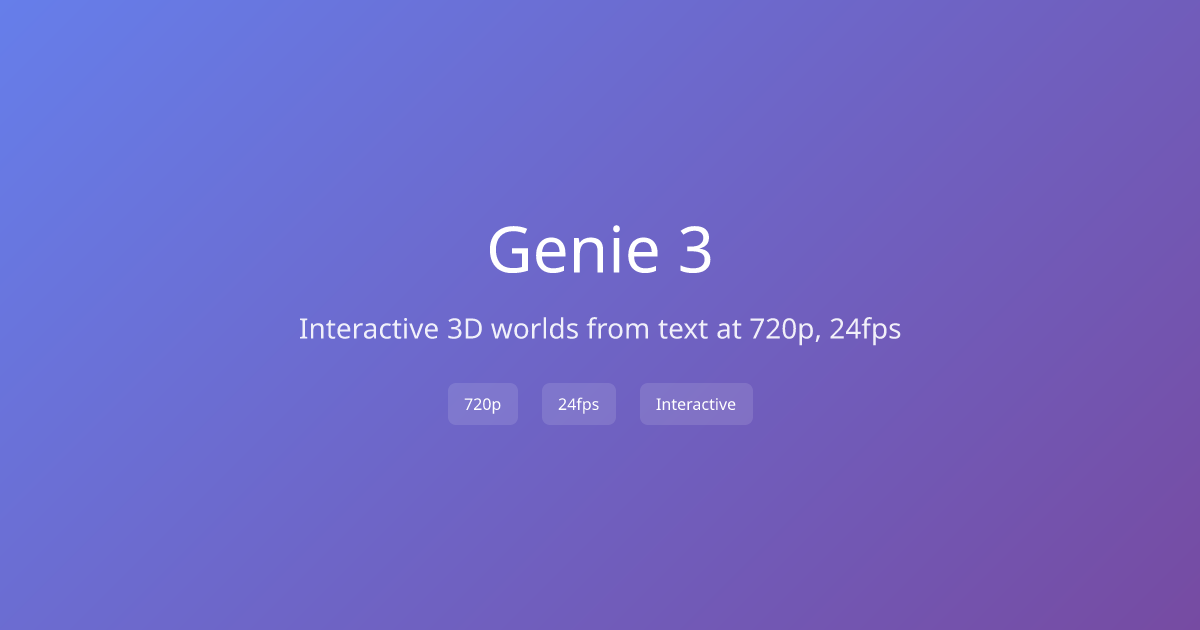 Forge3D | Where 3D Models Are Made | Explore Genie 3 Technology